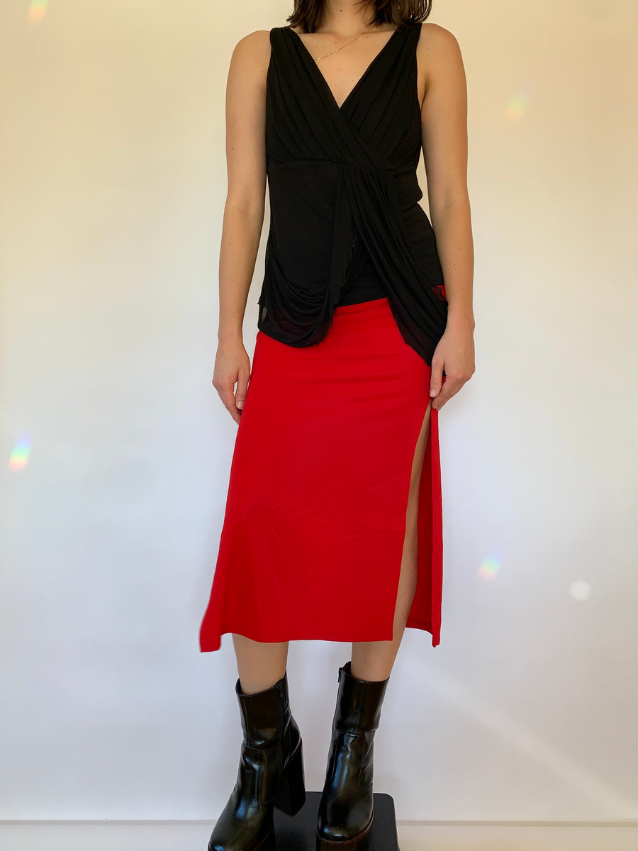 Vintage 1990s Cherry Midi – Hazy Vintage