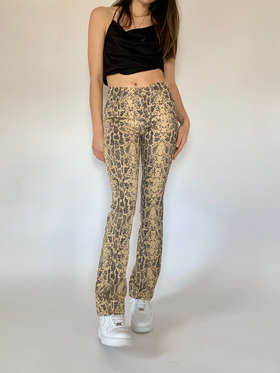 Y2K Guess Snake Print Pants – Hazy Vintage